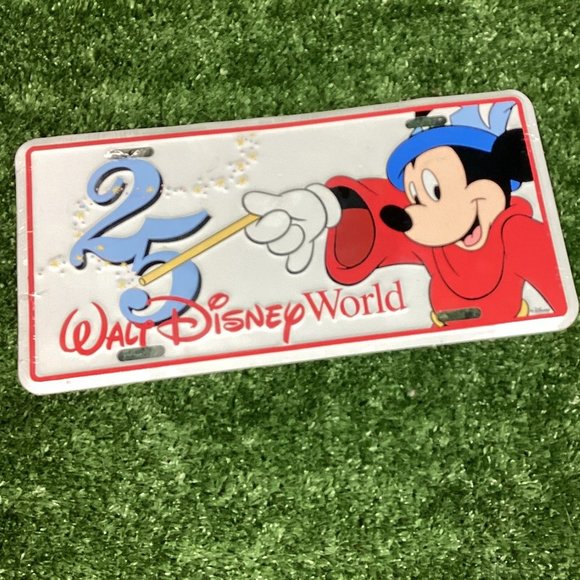 Disney | Wall Decor | Walt Disney World 25th Anniversary License Plate ...